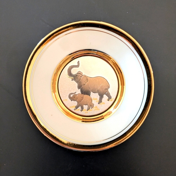 Chokin | Art | Original Chokin Art Collection African Elephants 24kt ...